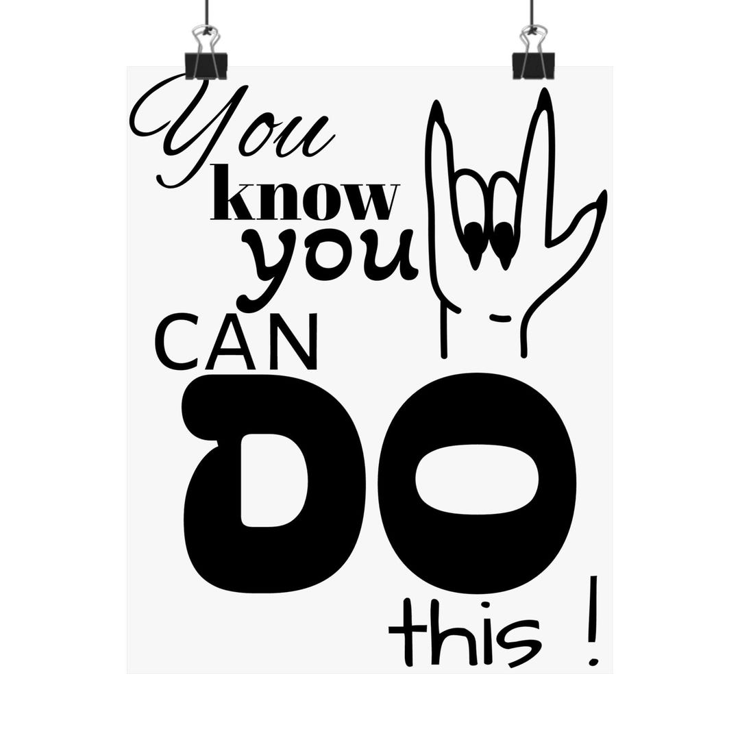 Motivational Matte Vertical Posters - Inspirational Wall Art ...