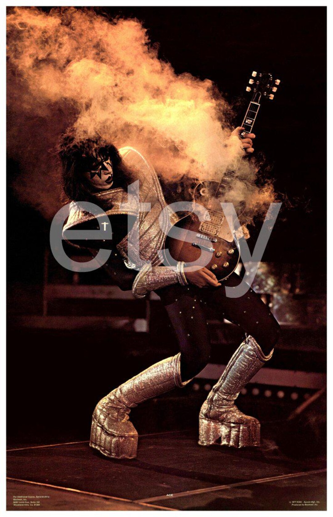 KISS Ace Frehley Alive II Era 22 X 34 Crystal Clear Custom Poster - Etsy