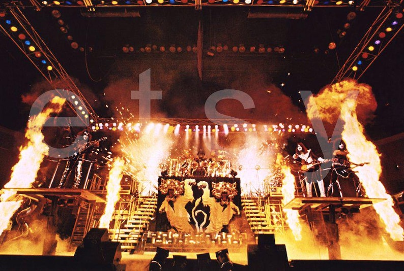 KISS Rock Band 24 X 36 Alive II Full Stage Poster Print Clean Clear ...