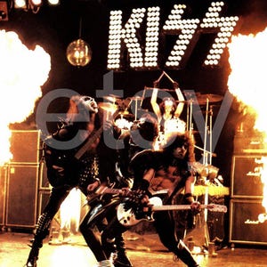 KISS 24 X 35 RP Alive! Era on Stage Group Shot Custom Poster - Etsy