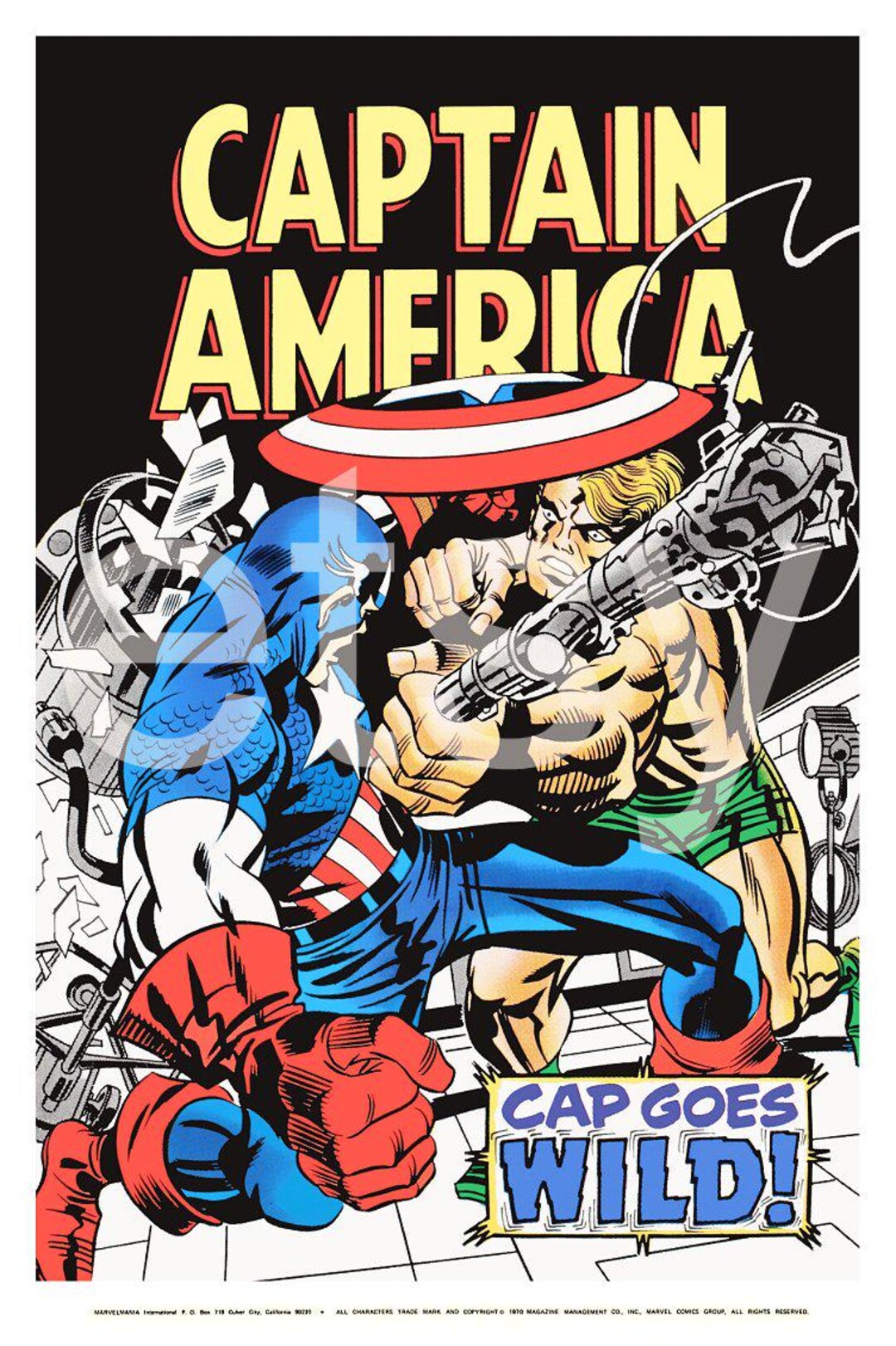 Marvelmania Captain America II 24 X 36 Reproduction Character Poster ...