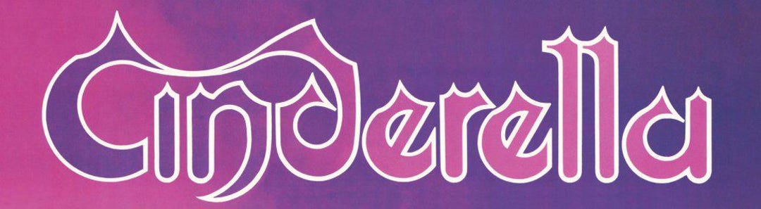 CINDERELLA / Logo 10 X 3 Inch Professionally Printed Glossy Custom ...