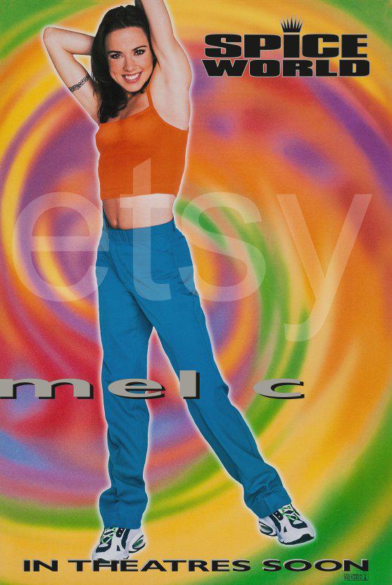 Spice Girls sporty Spice 24 X 36 Fan Club Personality Poster Reprint ...