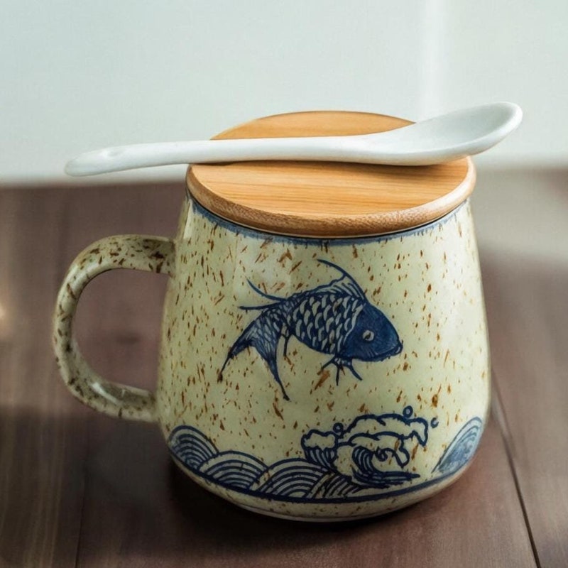 Ceramic Mug With Lid - Etsy