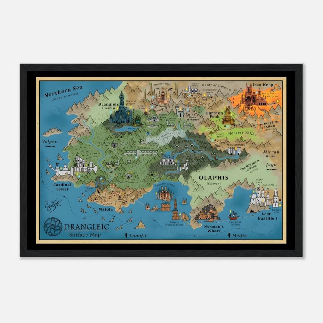 Dark Souls Fan-made - Vintage Style Map Poster - Etsy