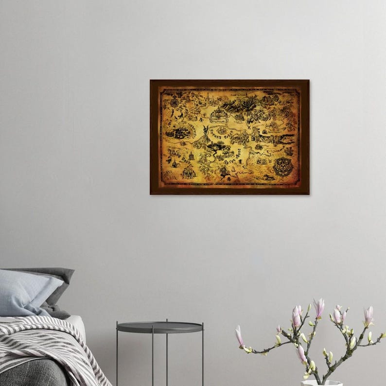 Loz - Ancient Hyrule Map Poster - Etsy
