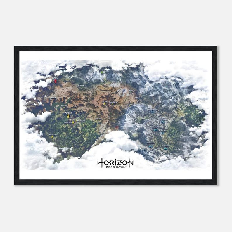 Horizon Dawn - Original Release Map Poster - Etsy