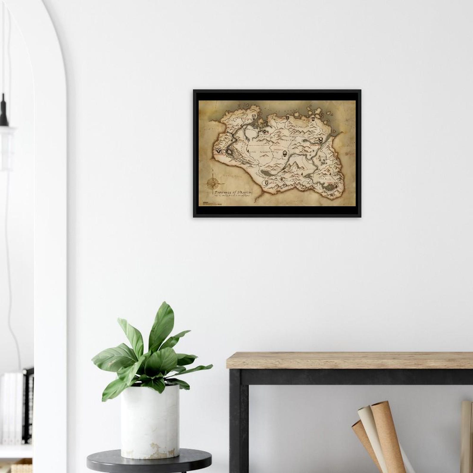 Skyrim Original Game Release Map - Etsy