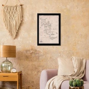 Dishonored "map of the Isle" Vintage-style Map Poster - Etsy