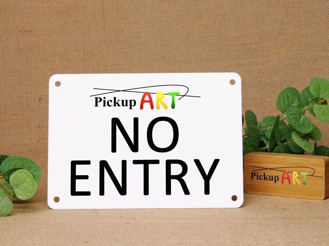 Custom NO ENTRY Sign Personalized Acrylic Door Sign for Home or ...