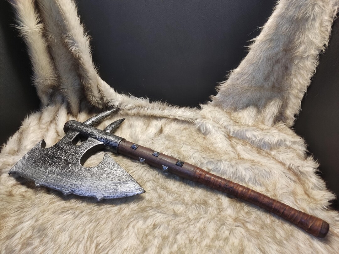 Handcrafted Viking Cosplay Axe – Leather Handle, LARP Safe - Etsy
