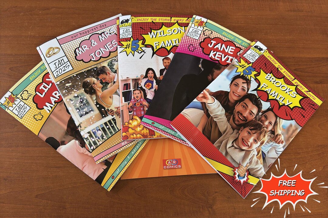 Personalized Comic Book, Custom Comic Book, Anniversary Comic Books ...