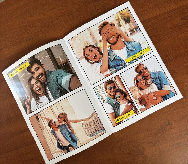 Personalized Comic Book, Funny Custom Book, Anniversary Comic Book ...