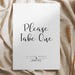 Please Take One – Share a Memory Sign Printable, Minimalist Memorial ...