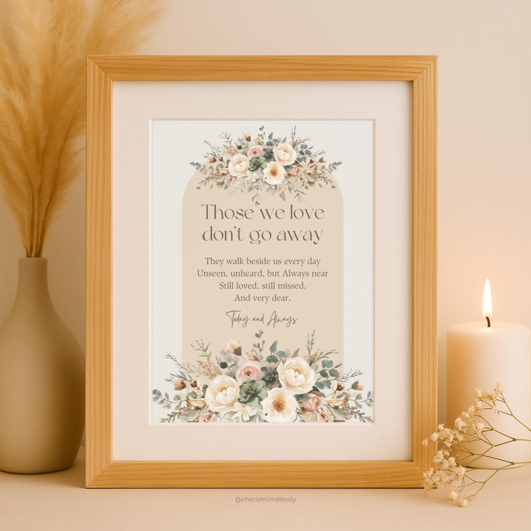 Those We Love Don't Go Away – Botanical Beige & Cream Collection ...