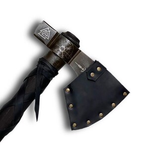 Handcrafted Felling Axe From Hand Forget Carbon Steel, Custom Engraved ...