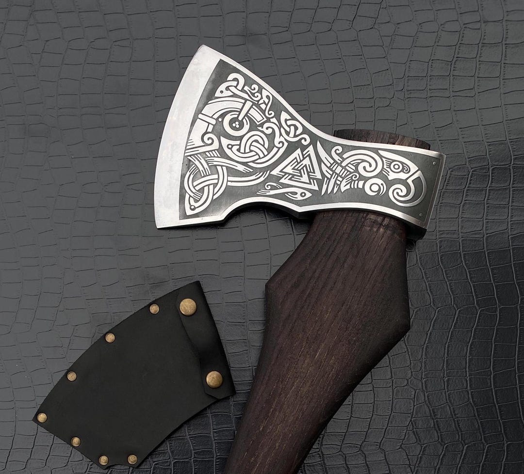 Handcrafted Viking Axe, Custom Engraving Axe, Premium Quality Felling ...