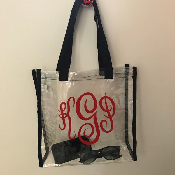 Clear Purse Monogram - Etsy