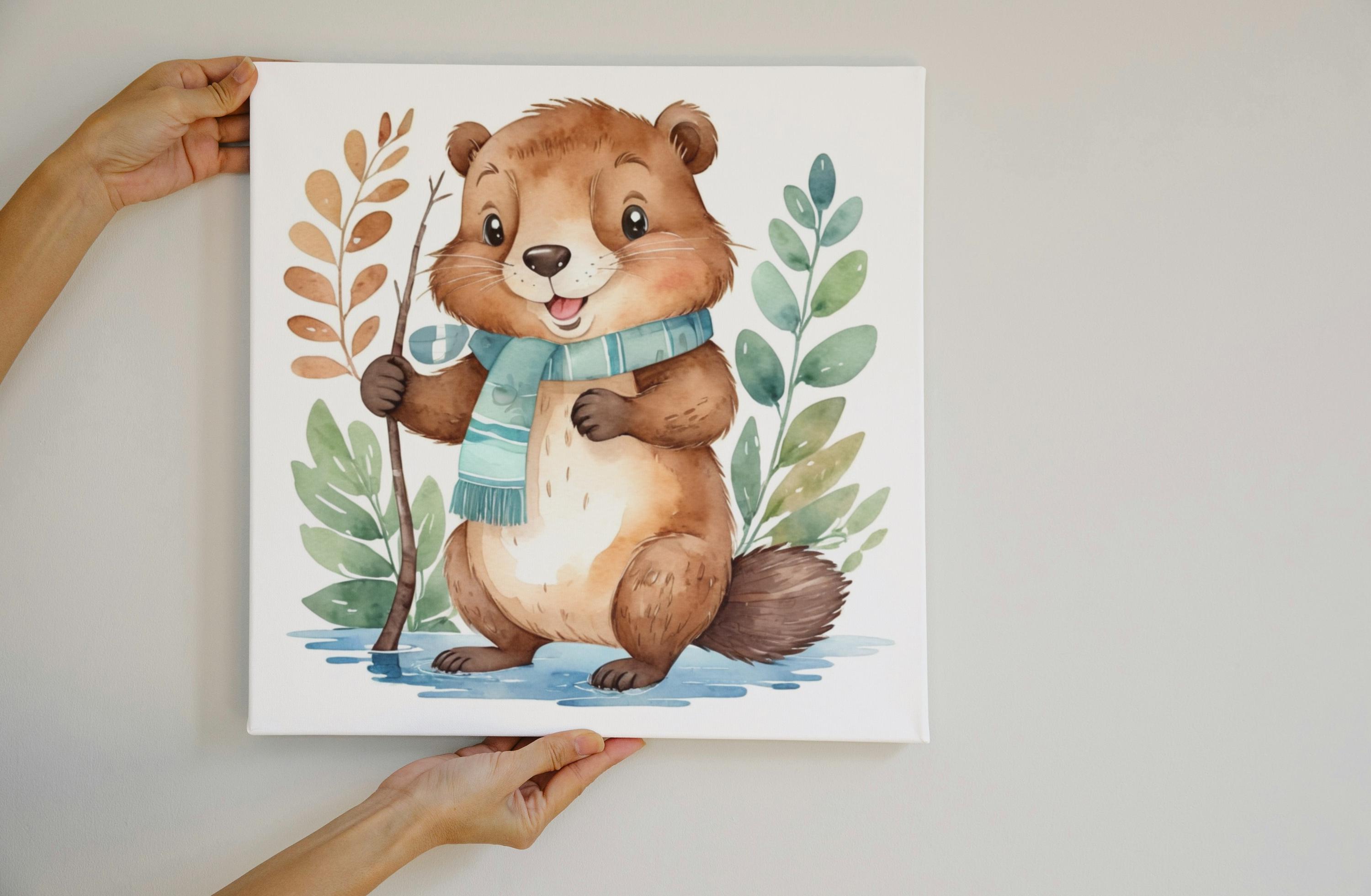 Forest Friends Digital Art Set - 5 PNG Illustrations of Woodland ...