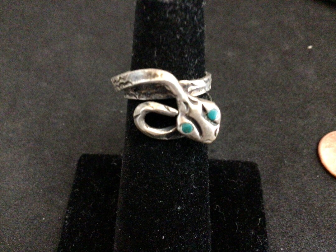 Vintage Fred Harvey Era Snake Ring Attributed to Maisels - Etsy
