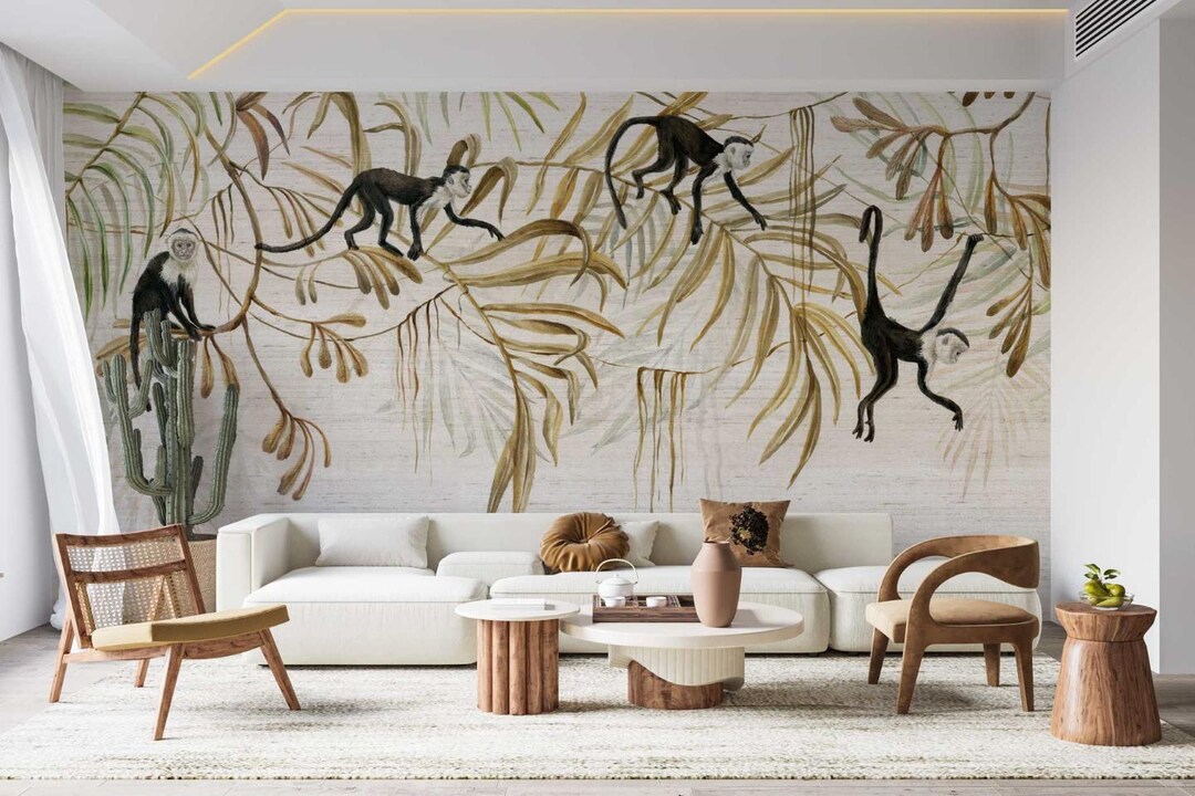 Custom-sized Wallpaper SWING, Texture: GRAIN - Etsy