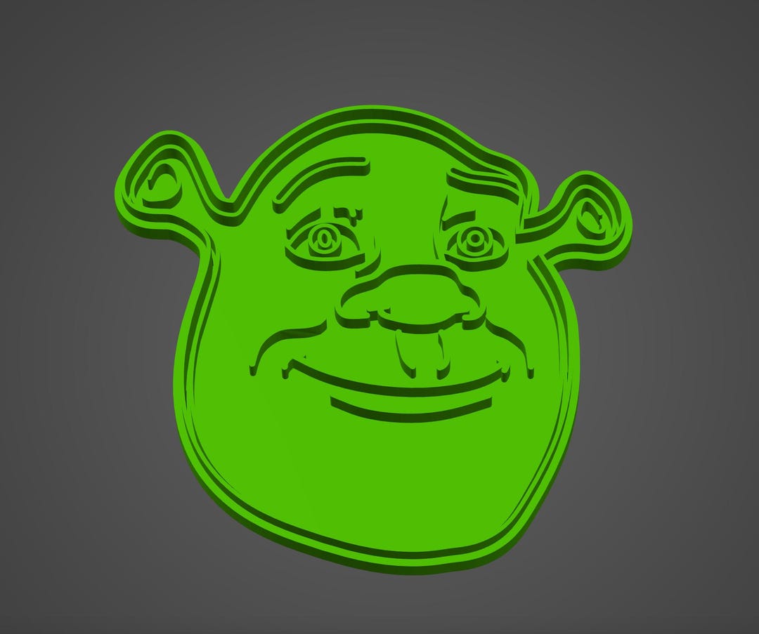 Shrek Cookie Cutter STL | 3D Printable Dreamworks Ogre Baking Mold ...