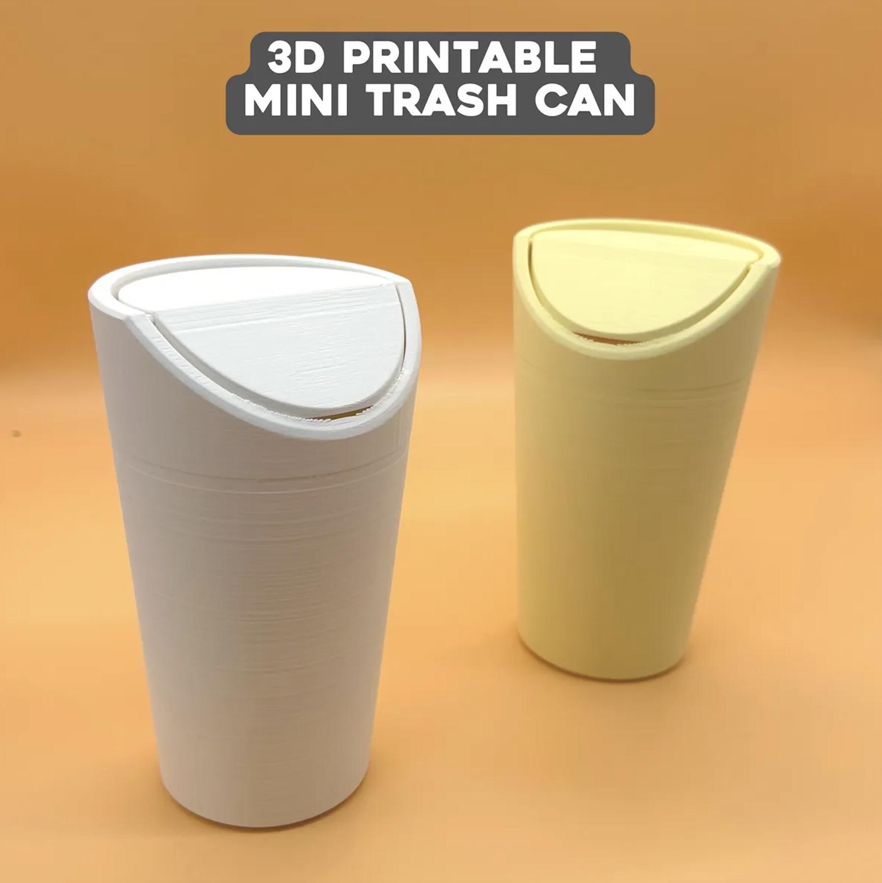 Trash Can | Digital STL File for Home & Office | Trashbin Stl File ...
