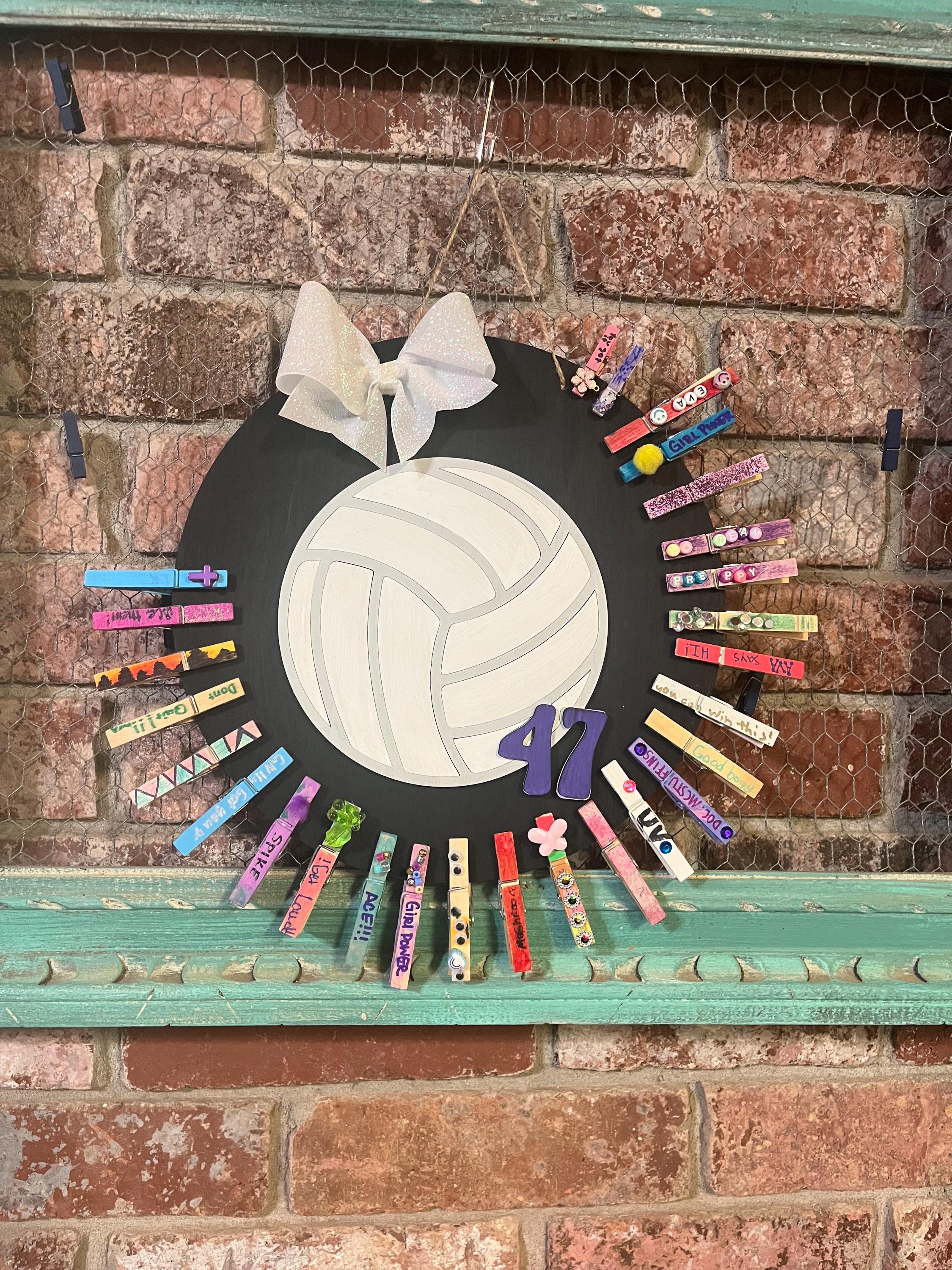Volleyball Clip Holder - Etsy
