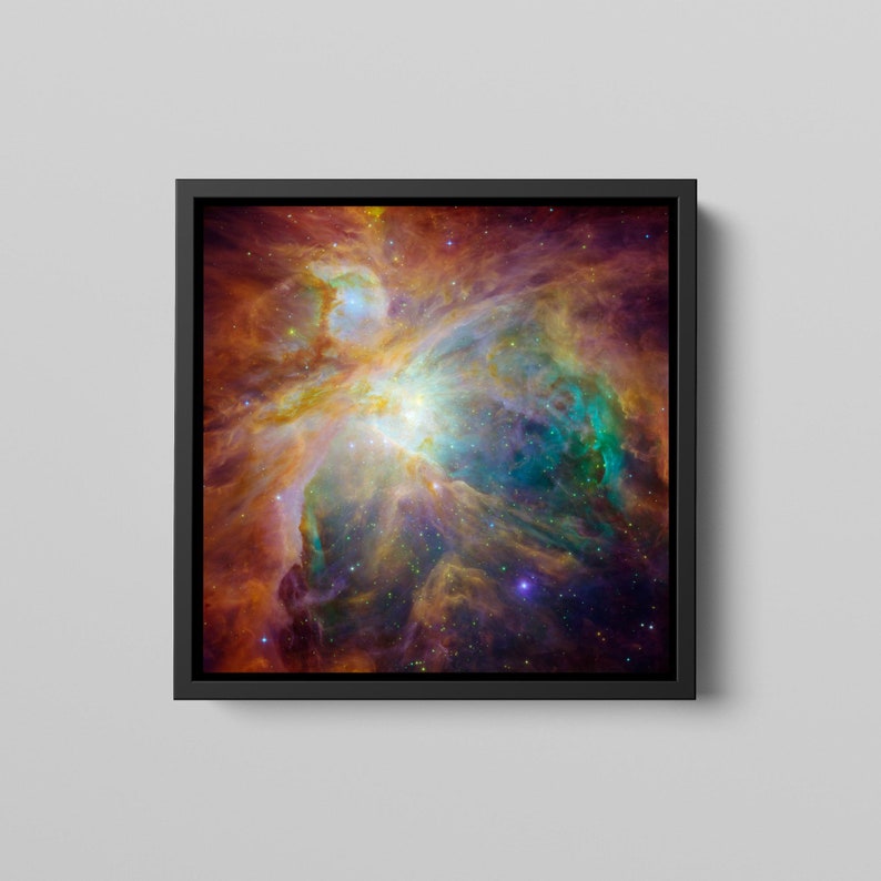 The Orion Nebula, Hubble Print Space Telescope Canvas Wall Art, Galaxy ...