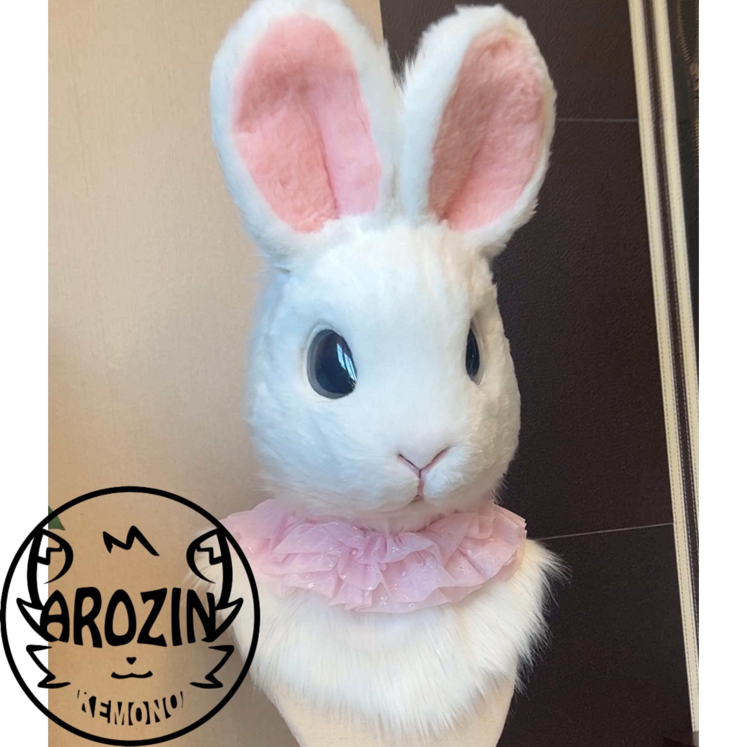 Hyper-realistic Bunny Head Fursuit Rabbit Head - Etsy