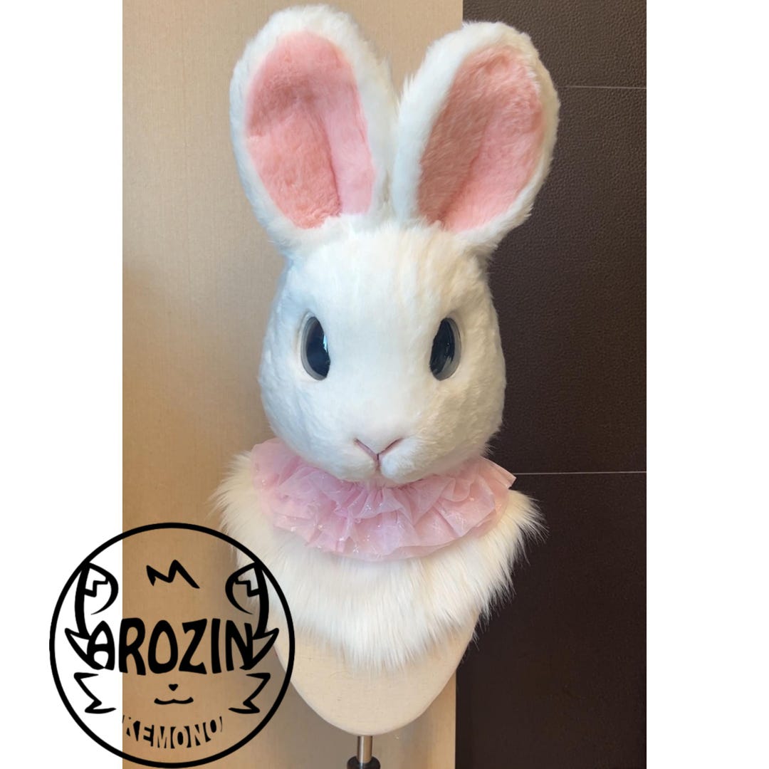 Hyper-realistic Bunny Head Fursuit Rabbit Head - Etsy UK