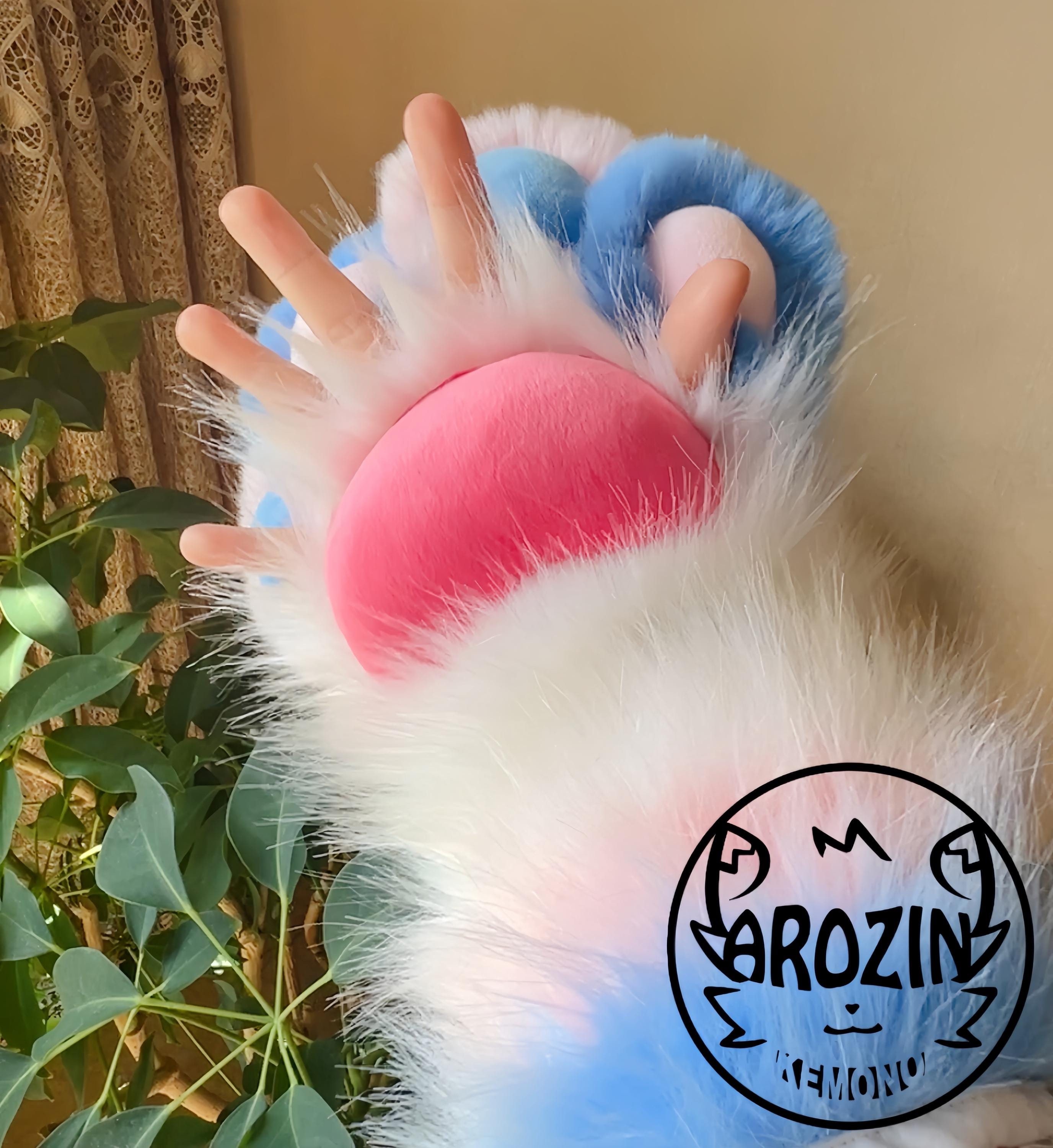 Fursuit Paws Kit-custom Fursuit Claws Kit and Finished Paws - Choose Fur Colors, Paw Pads With ...