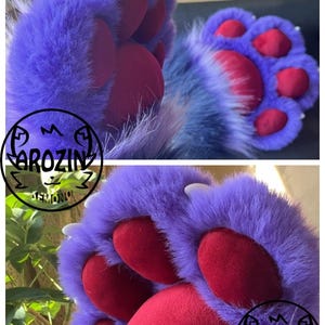 Fursuit Paws Kit-custom Fursuit Claws Kit and Finished Paws - Choose Fur Colors, Paw Pads With ...