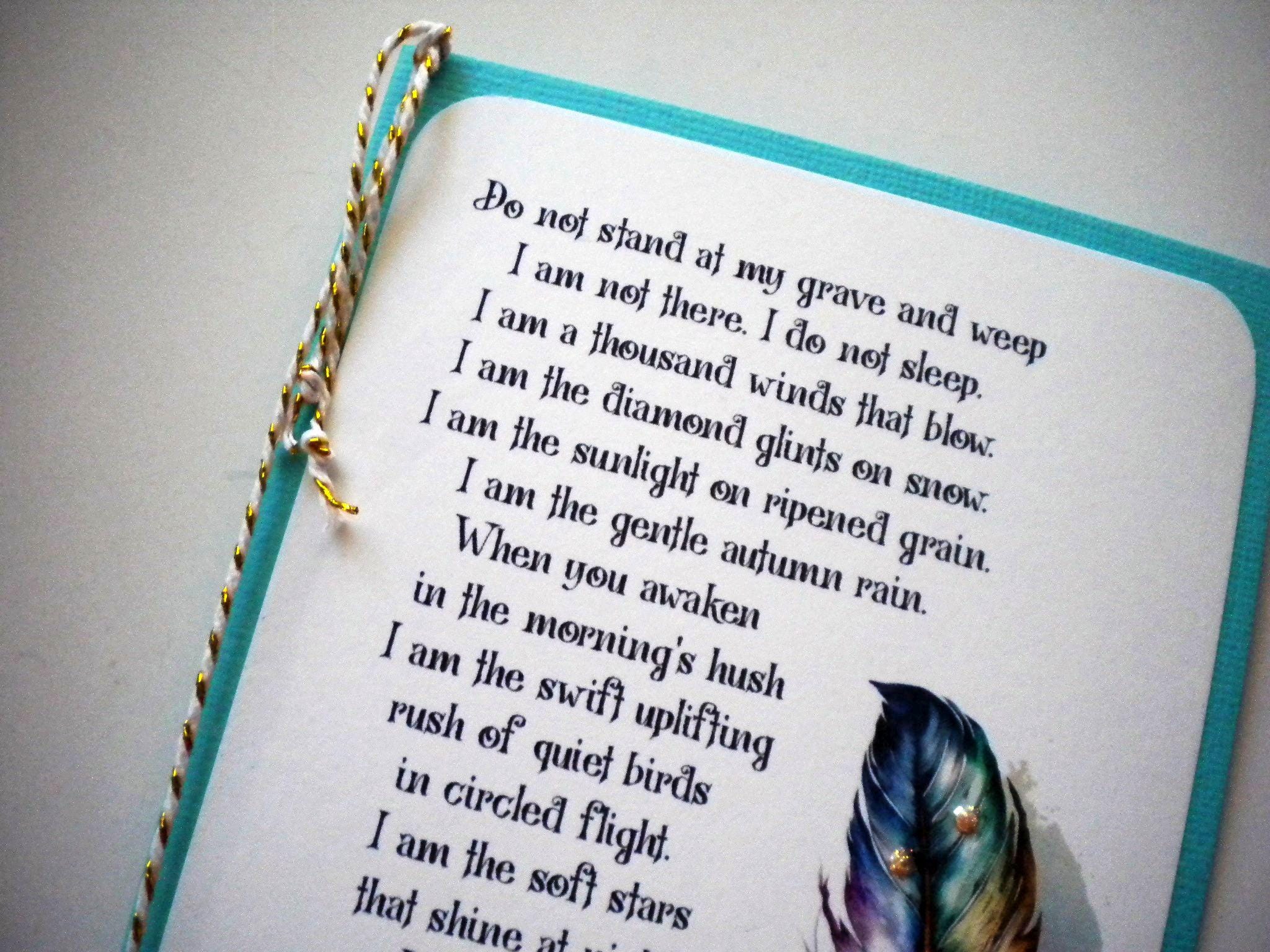 HOPI PRAYER Mixed Media Sympathy Card, Native American Inspired - Etsy