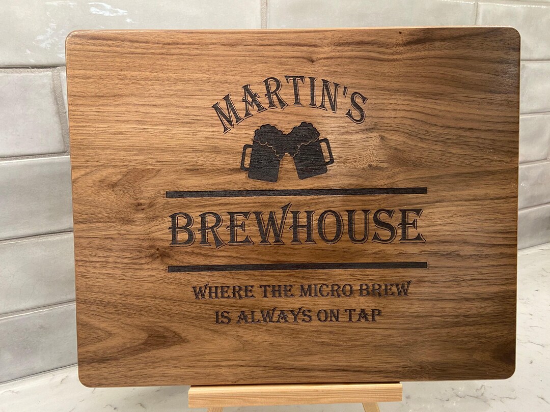 Beer Brewing Wooden Sign-man Cave Sign-wooden Sign-custom Wood Sign ...