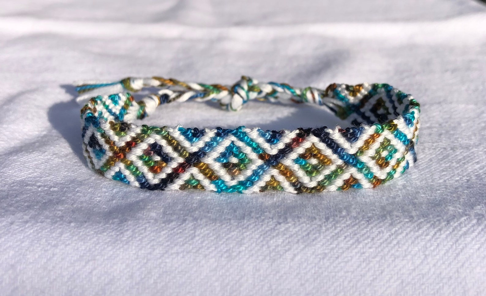 Blue Friendship Bracelet | Etsy