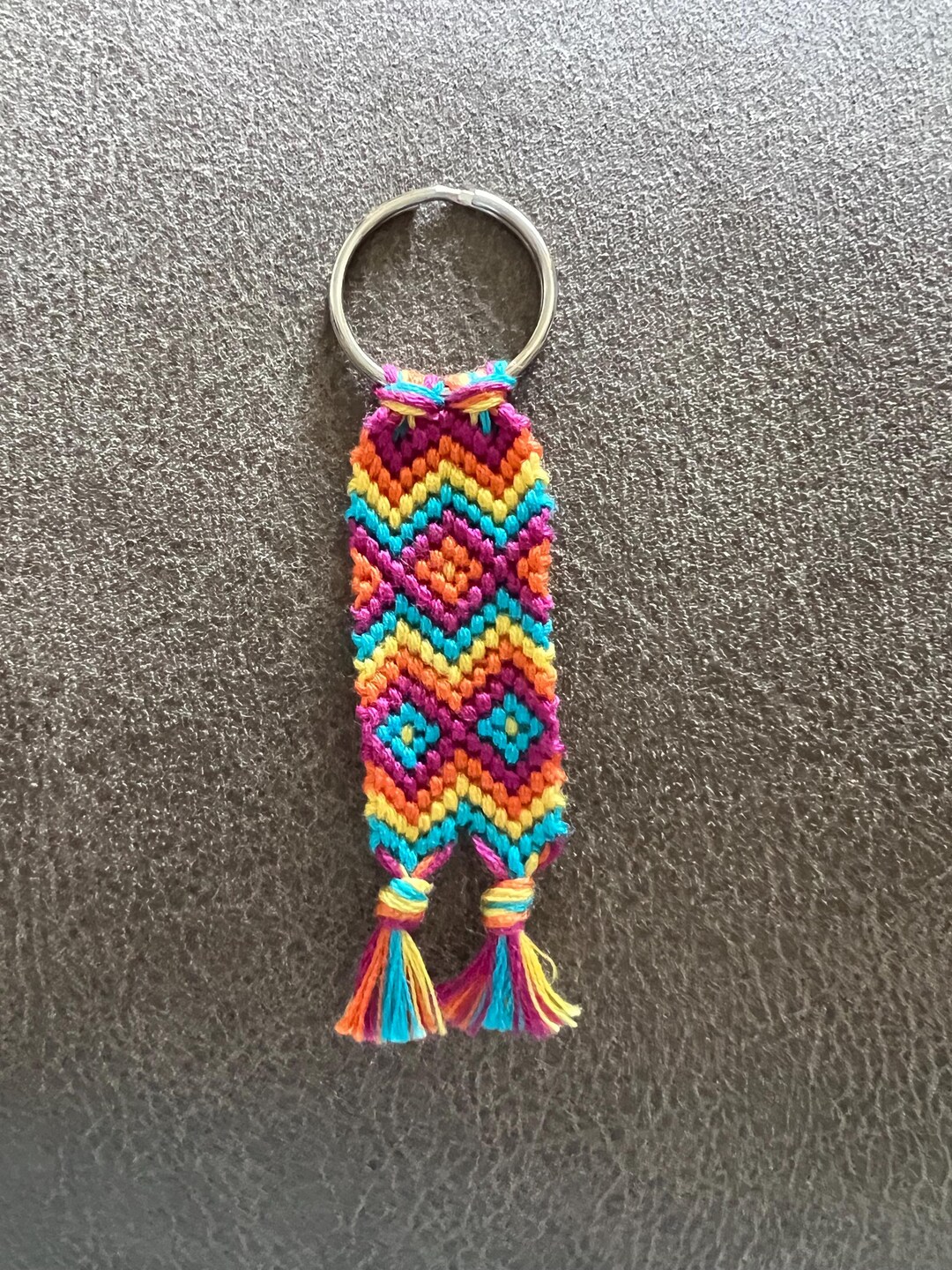 Colorful Macrame Keychain Friendship Bracelet Keychain - Etsy