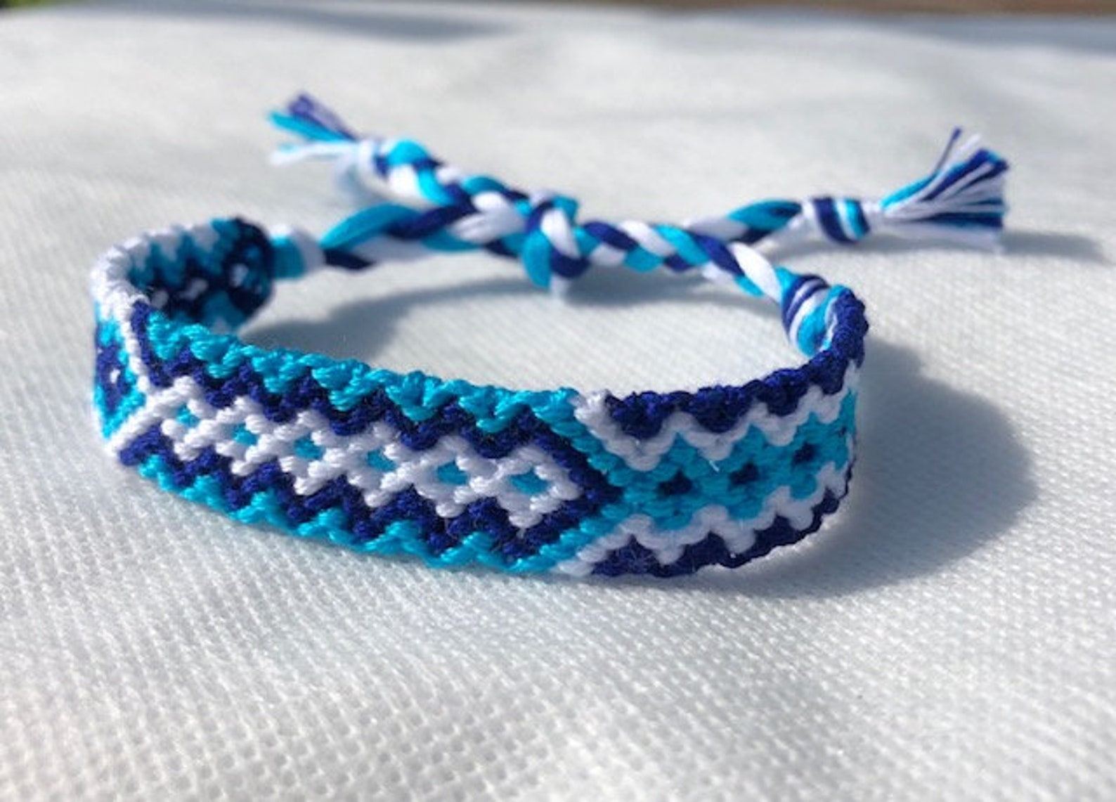 Blue Friendship Bracelet - Etsy