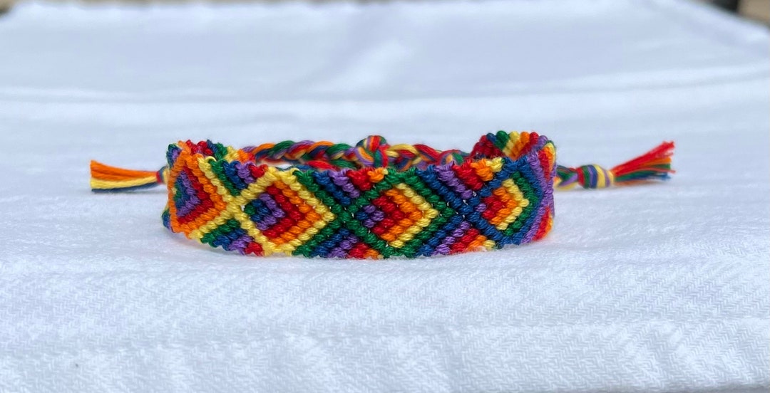 Rainbow Friendship Bracelet - Etsy