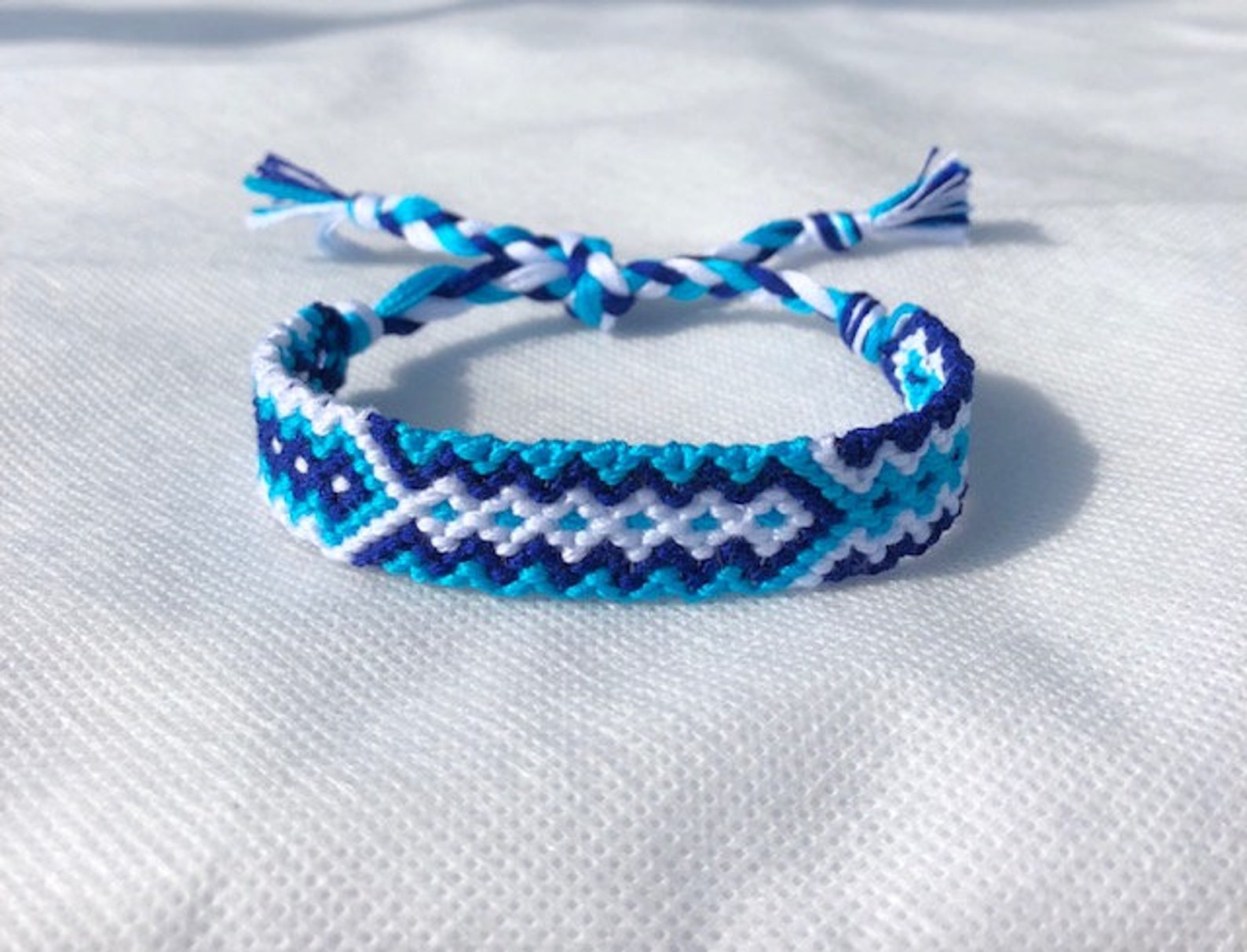 Blue Friendship Bracelet - Etsy