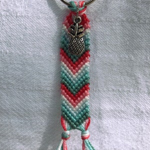 Pineapple Chevron Keychain - Etsy