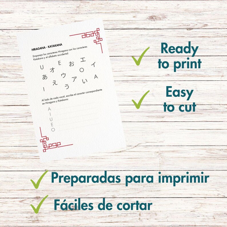 Nihongo Activities: Matching Hiragana and Katakana - Etsy