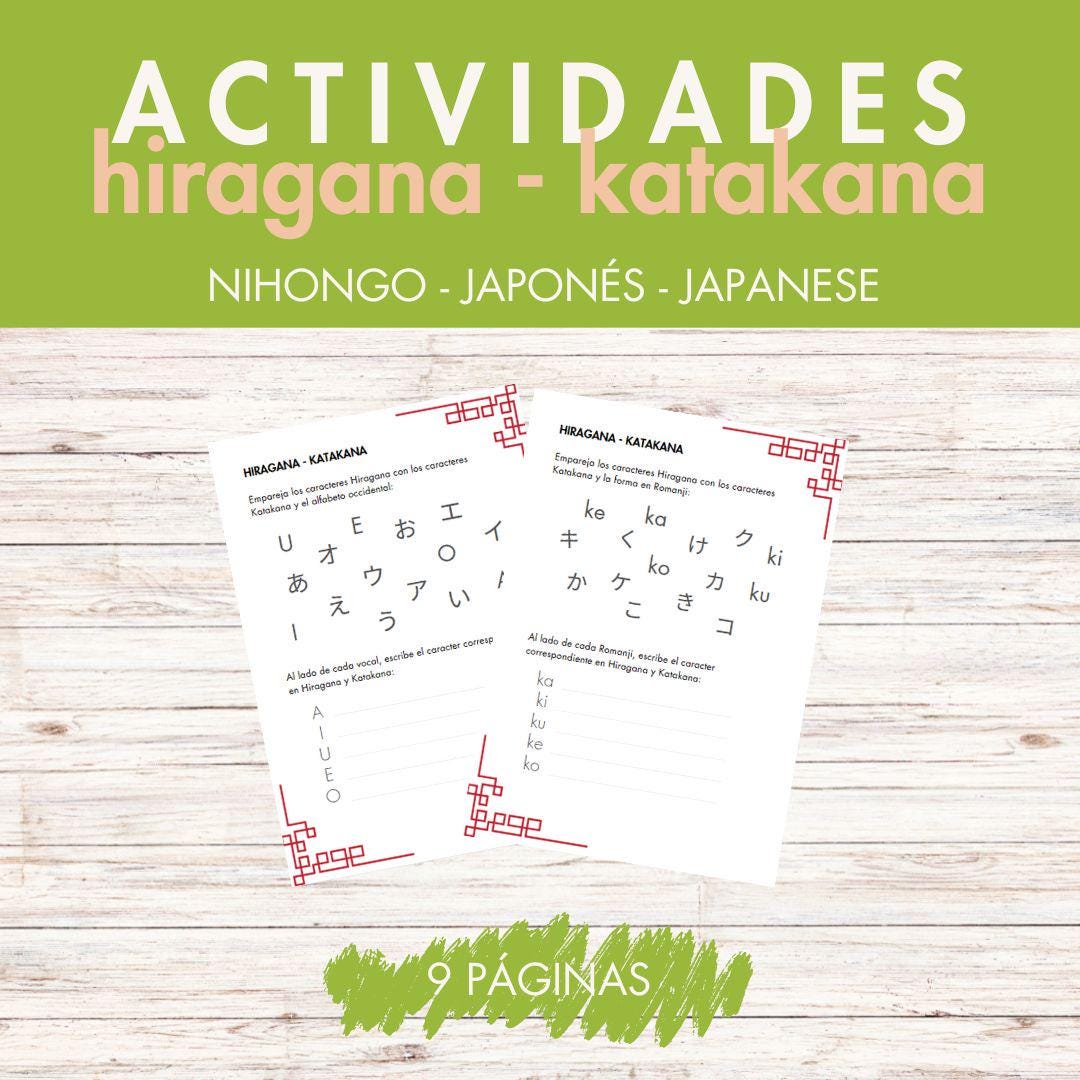 Nihongo Activities: Matching Hiragana and Katakana - Etsy