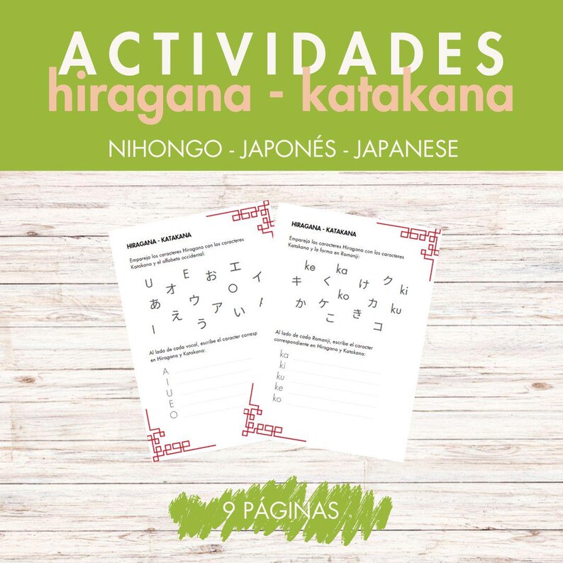 Nihongo Activities: Matching Hiragana and Katakana - Etsy