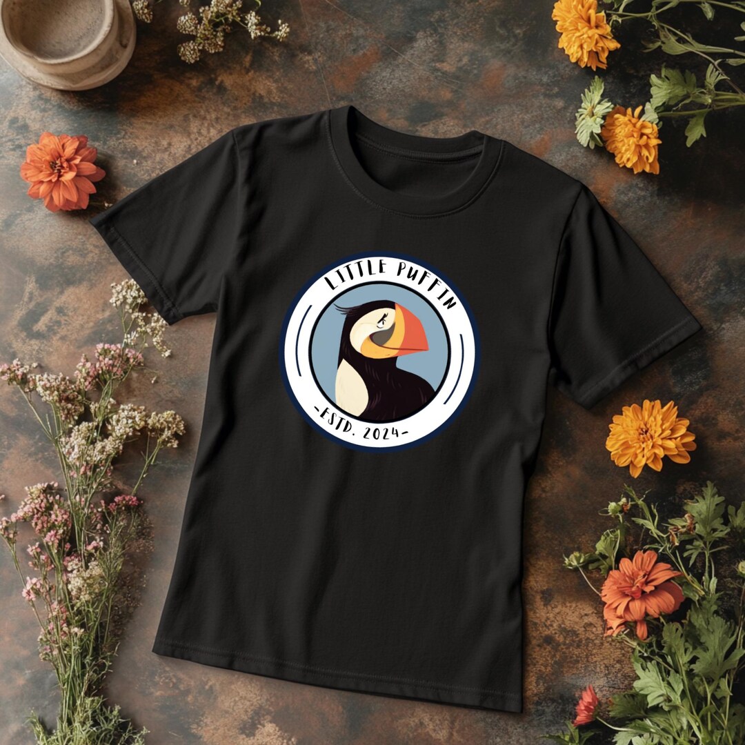 The “little Puffin” Shirt / the Puffin Kids Tee Cute Puffin Motif. Bird ...