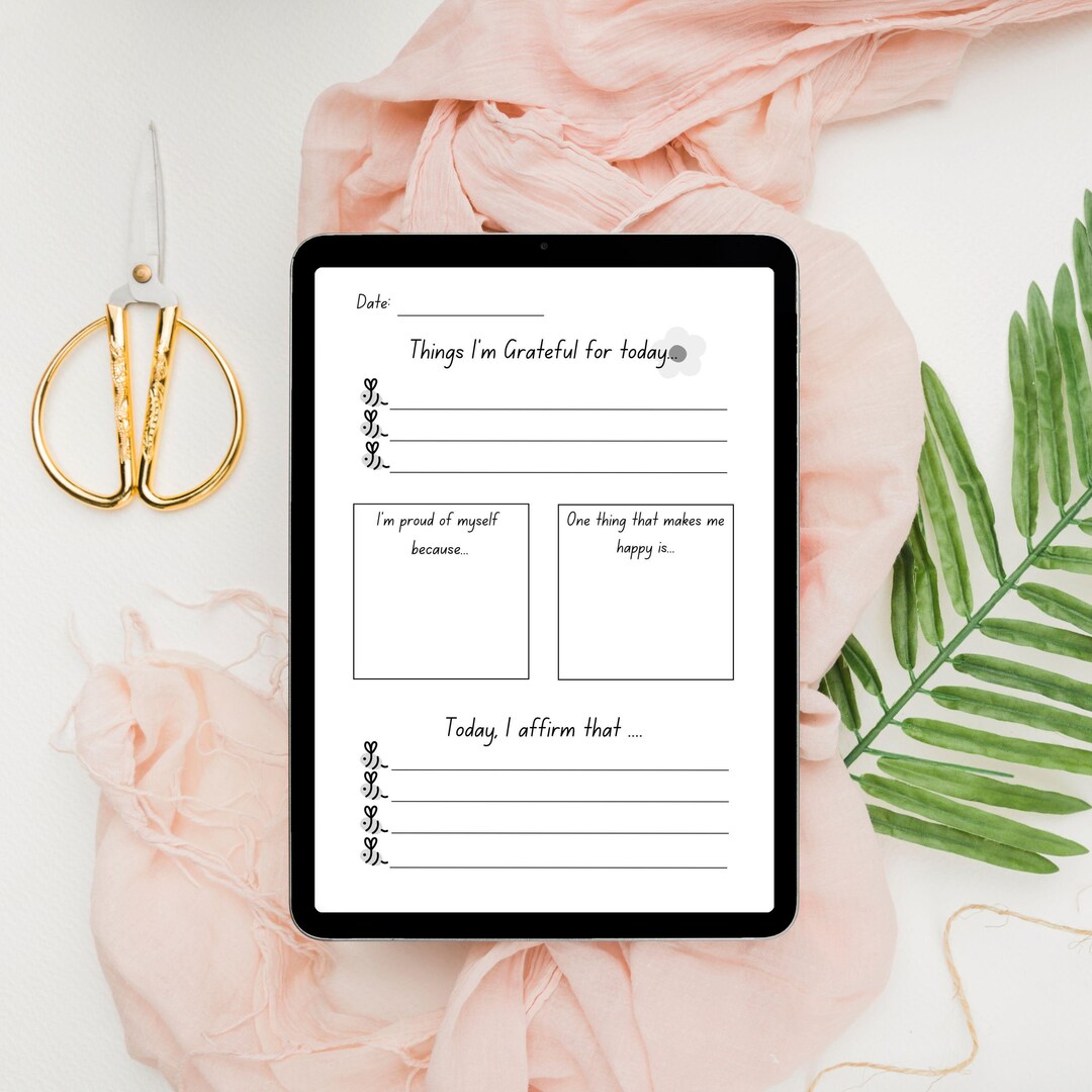 Daily Affirmation Sheet for Journals and Notebooks - Etsy