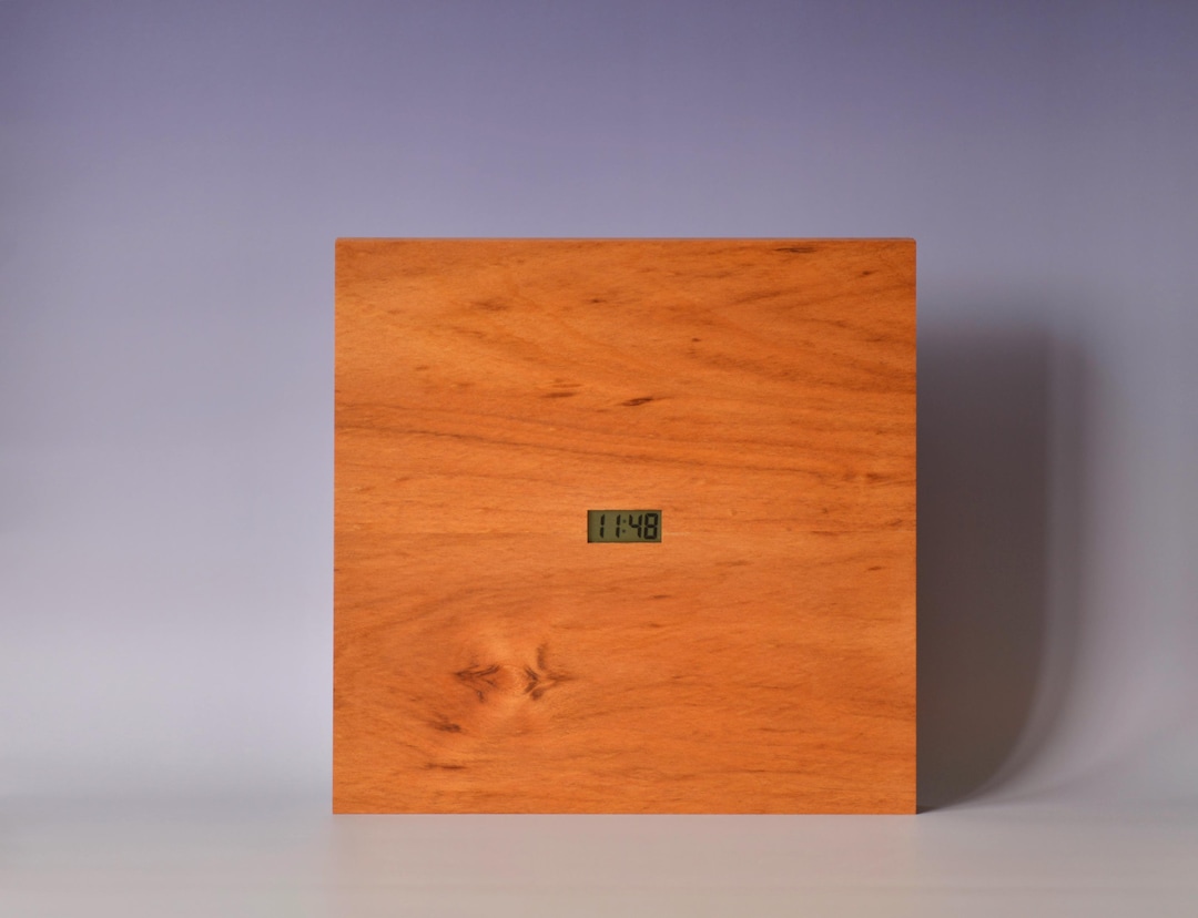 OUT OF STOCK - Minimalist Hardwood Clock (gonçalo Alves) - Etsy