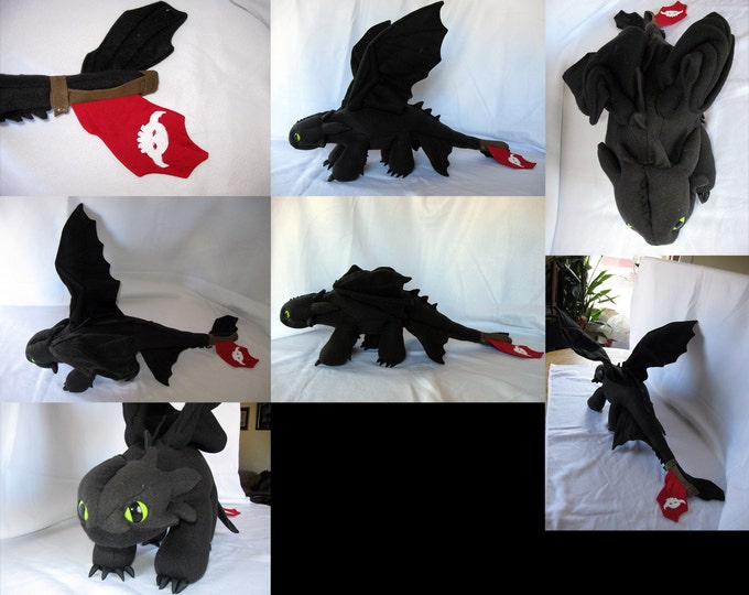 Toothless Custom Plush From How to Train Your Dragon - Etsy