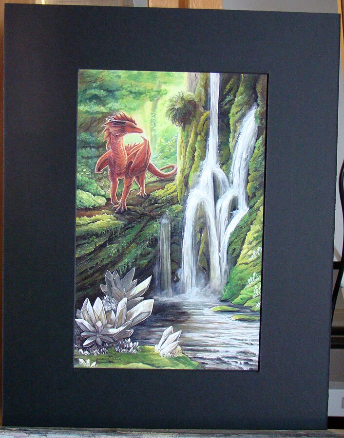 Crystal Falls Matted Fine Art Print - Etsy