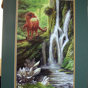 Crystal Falls Matted Fine Art Print - Etsy